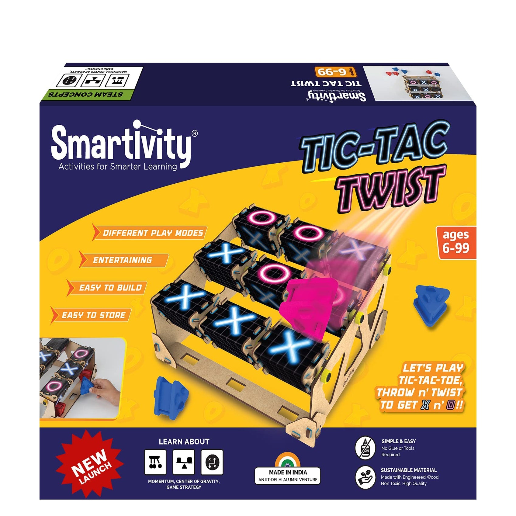Smartivity Tic Tac Twist DIY STEM Construction Toy – Get Hacking STEM Store